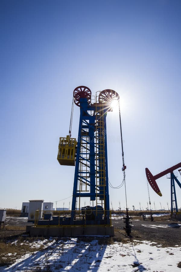 Tower pumping unit stock image. Image of exploration - 173904775