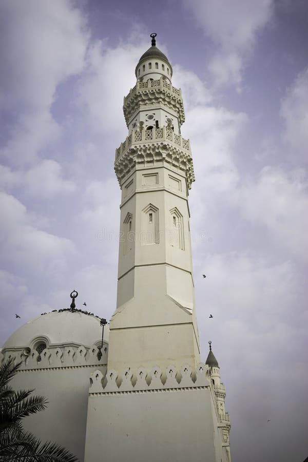 Tower of Quba Mosque editorial stock photo. Image of islam - 97786718