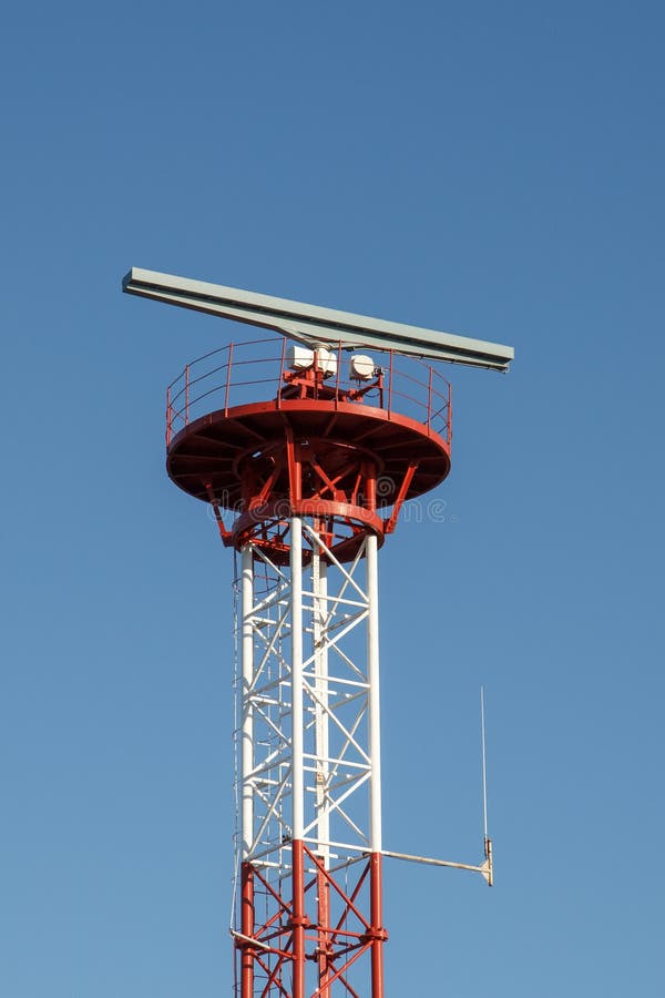Aviation Radar Tower stock image. Image of tower, safety - 24110331