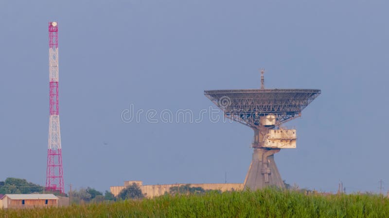 Tower with Radar Communication System Stock Video - Video of ...