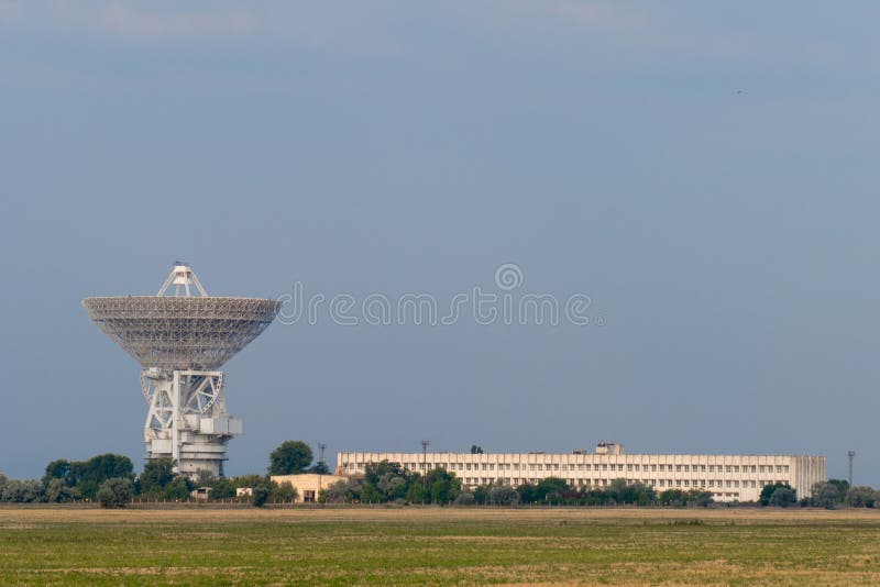 Tower with Radar Communication System Stock Image - Image of dish ...