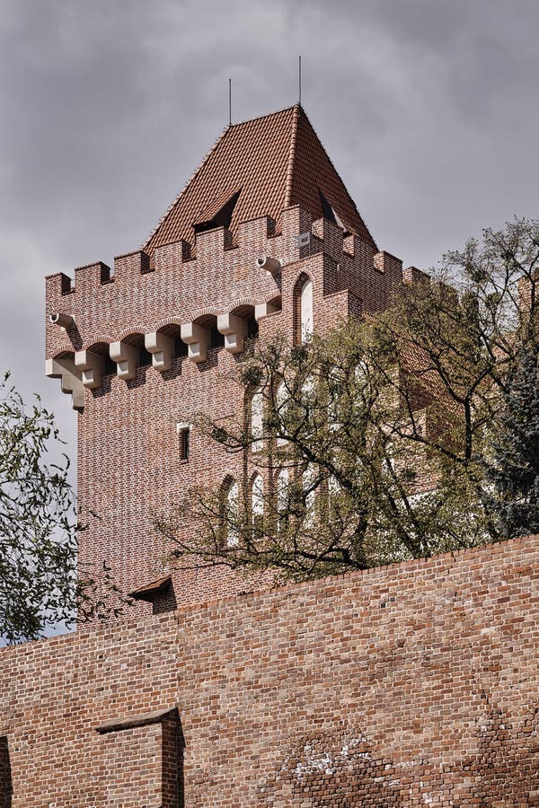 Tower Reconstructed Royal Castle Stock Photo - Image of castle ...