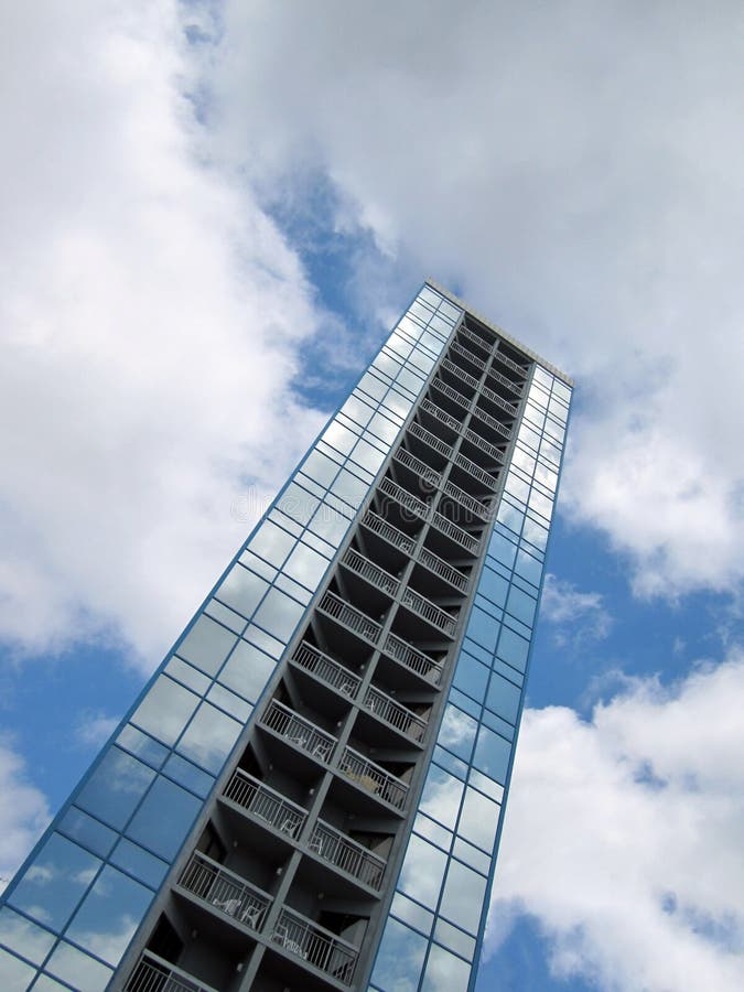 Tower Reflection stock image. Image of blue, column, uplifeted - 42627275