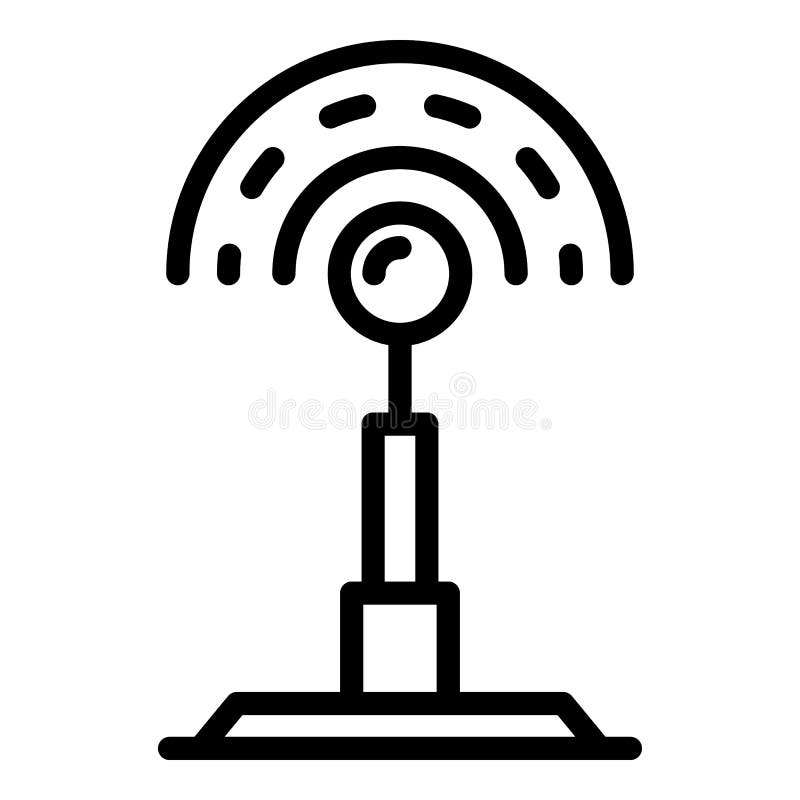 Tower Remote Access Icon, Outline Style Stock Vector - Illustration of ...