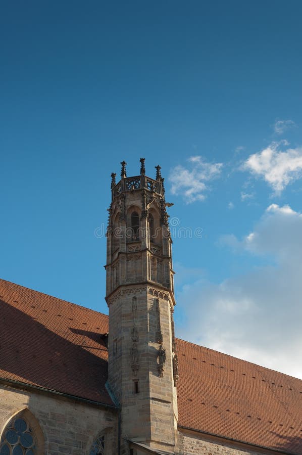 Tower on Roof of Old Building. Stock Image - Image of balcony, gothic ...