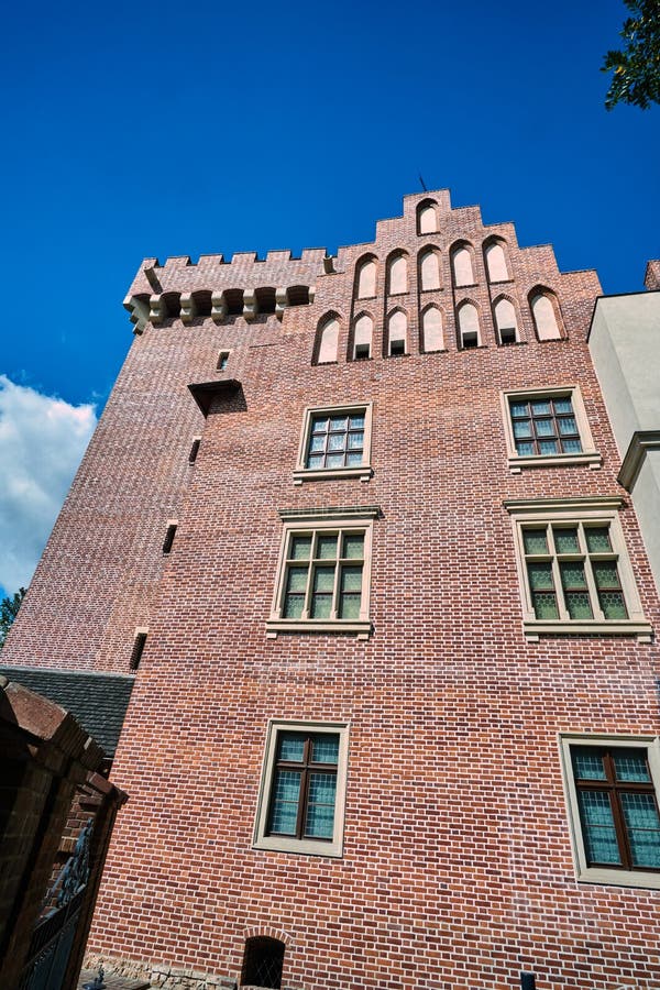 The Tower of the Royal Castle of Red Brick Stock Photo - Image of ...