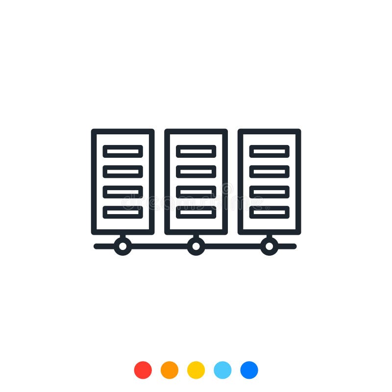 Tower Server Icon,Vector and Illustration Stock Vector - Illustration ...