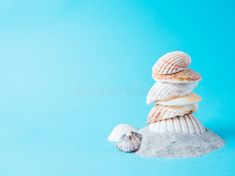 Seashell Tower stock photo. Image of shaped, tower, beach - 19079024