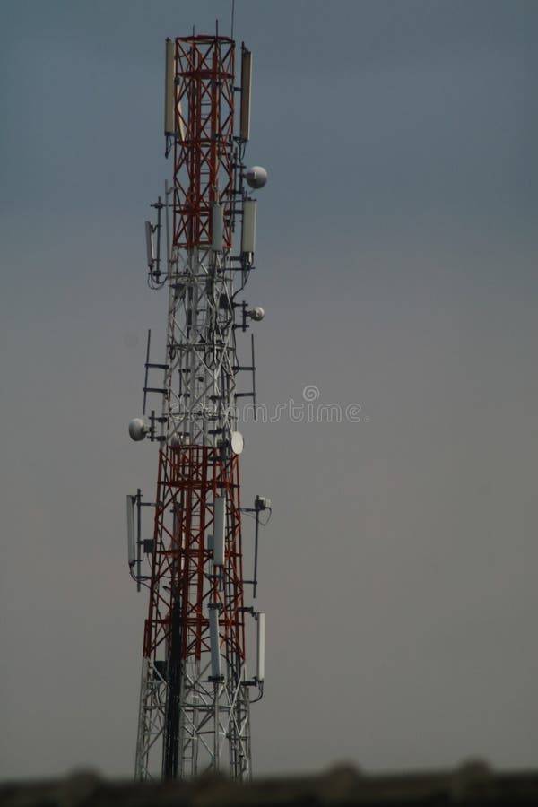 Tower Signal Tele stock image. Image of communication - 263961563