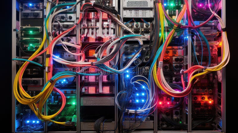 Tower Silver Back of Computer Stock Illustration - Illustration of ...