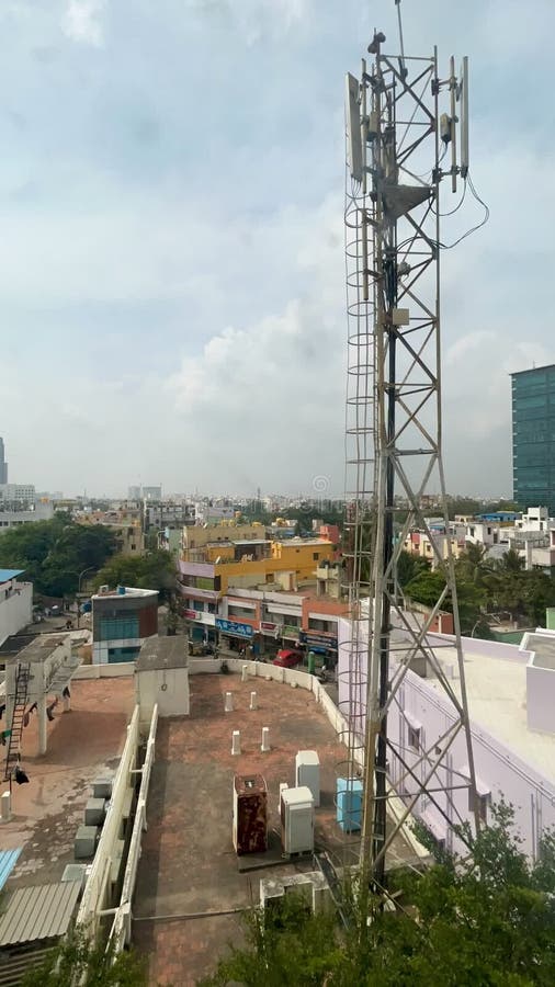 Tower Situated at the Open Terrace Stock Video - Video of urban, public ...