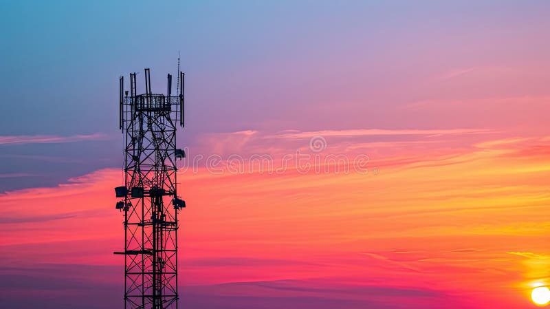 Tower of Solitude Rising Amidst Vast Field Stock Photo - Image of ...
