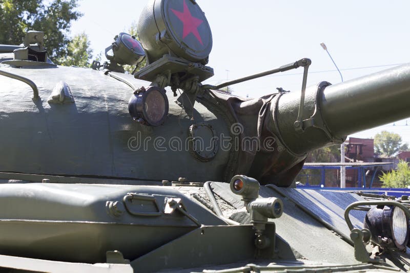 The Tower of the Soviet Tank, Side View Stock Photo - Image of panzer ...