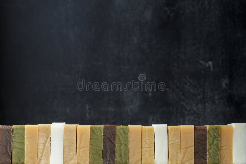 Tower Stack of Different Kinds of Handmade Soaps Stock Photo - Image of ...