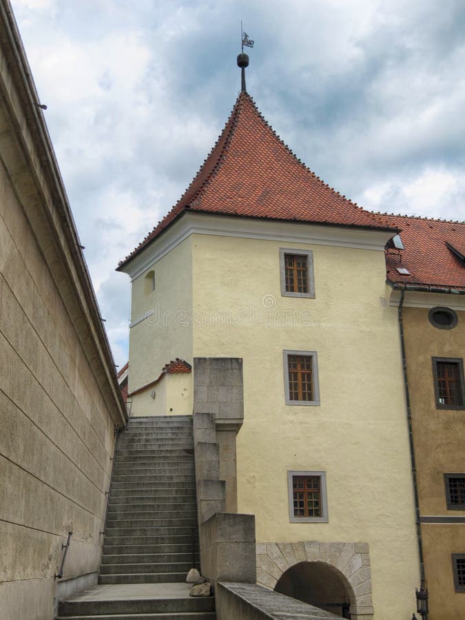 Tower and Staircase at Bojnice Castle Editorial Stock Photo - Image of ...
