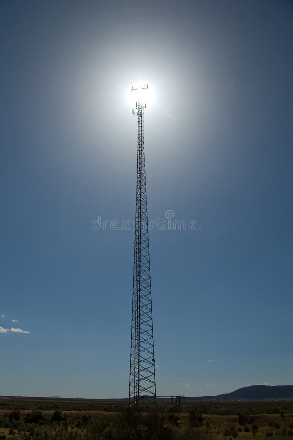 Tower of Sun stock photo. Image of mast, phone, communications - 9326272