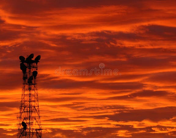 Tower at Sunrise 1804 stock photo. Image of morning, skies - 1062052