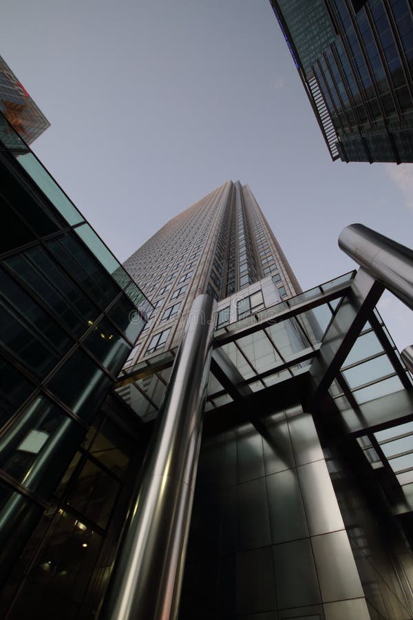 Tower To the Sky One Canada Square Stock Image - Image of engineering ...