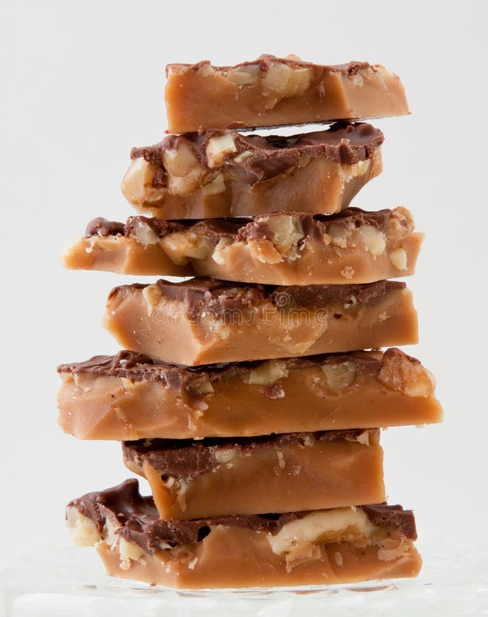 Tower of Toffee stock photo. Image of nuts, holidays - 11757494