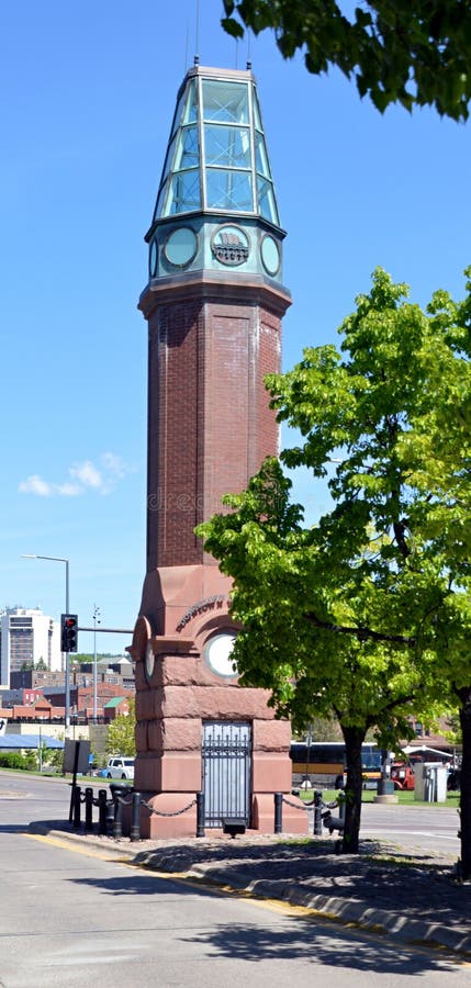 Tower in the Town Duluth, Minnesota Stock Photo - Image of facade ...