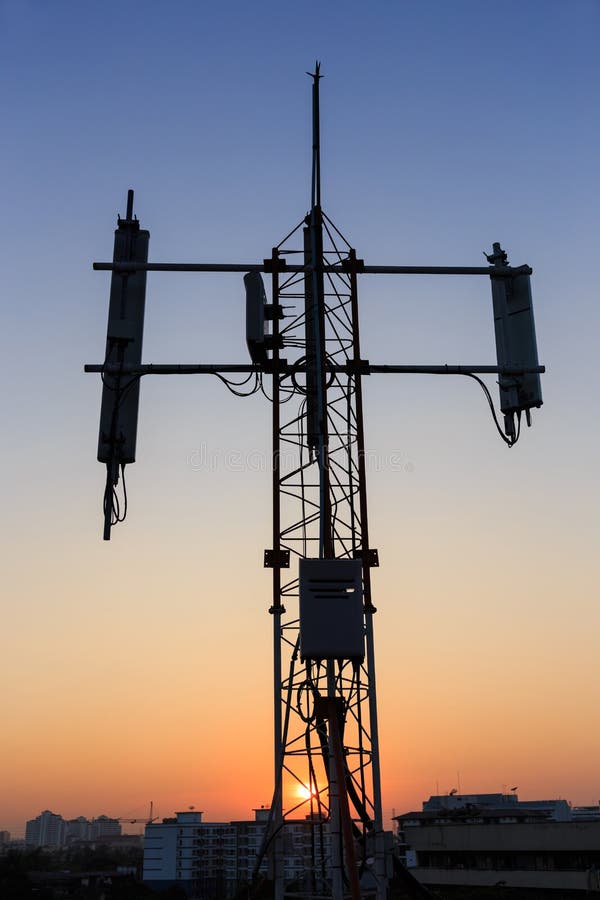 Transmission base station stock photo. Image of cell - 38695300