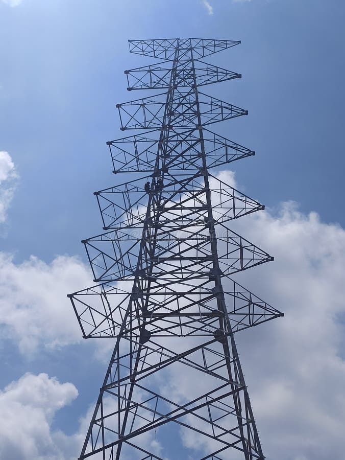 Tower Transmition 150kV stock photo. Image of erection - 278520066