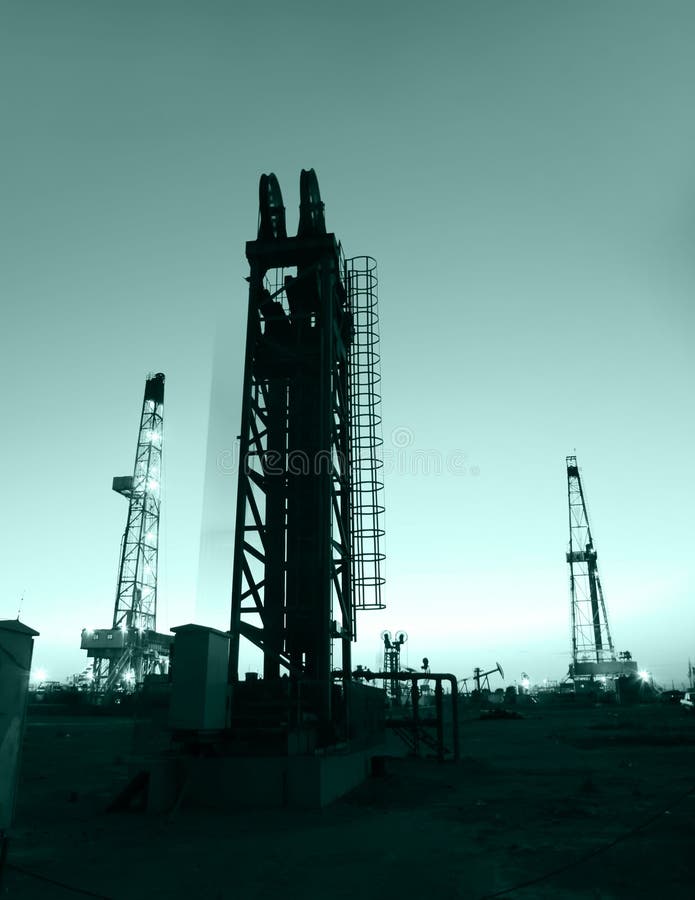 Tower type pumping unit stock image. Image of oilfield - 172330461