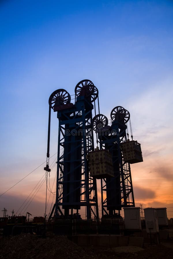 Tower type pumping unit stock image. Image of diesel - 174013593