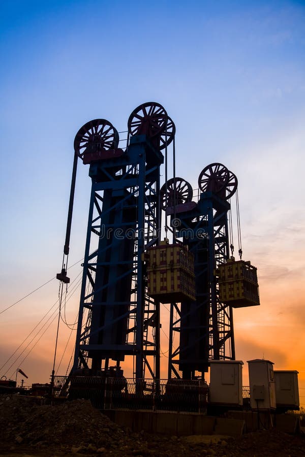 Tower type pumping unit stock image. Image of money - 174013673