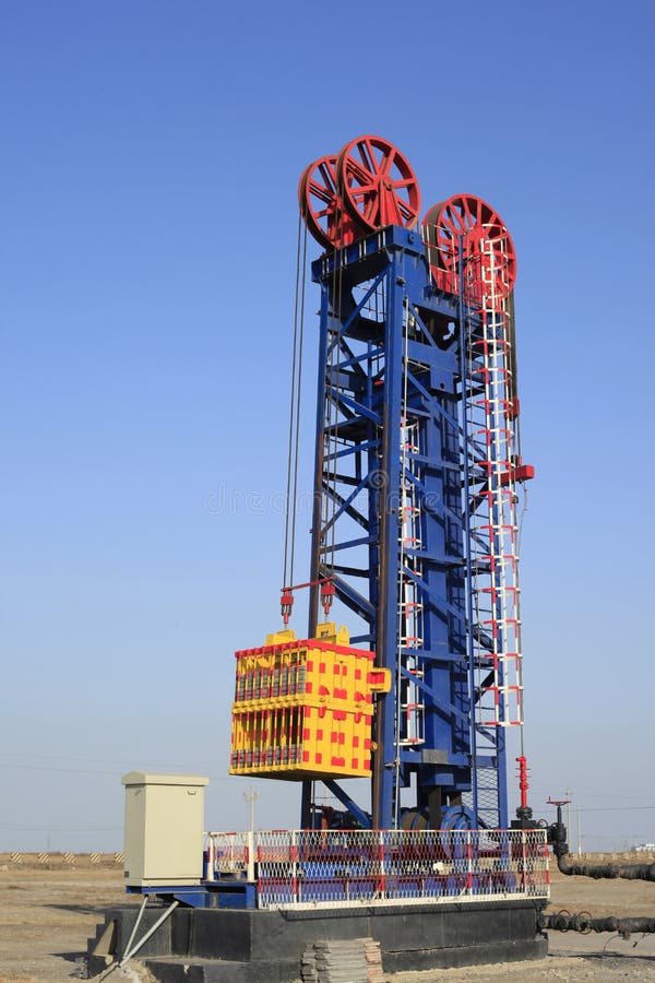 Tower type pumping unit stock photo. Image of crude, drill - 44883280