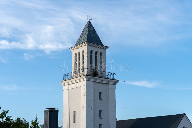 Tower of Valga Railway Station in Estonia Stock Image - Image of travel ...