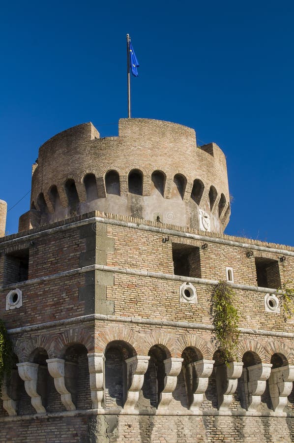 Saint Angelo castle tower stock image. Image of wall - 30142953