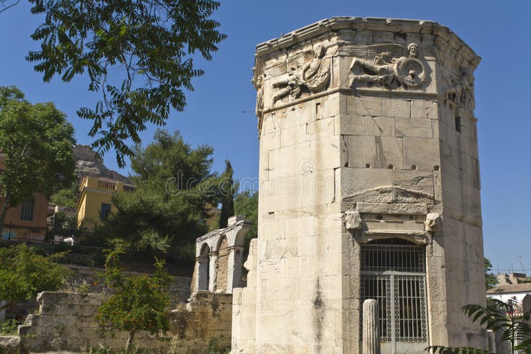 Tower of the Wind-Gods, Athens, Greece Stock Image - Image of ...