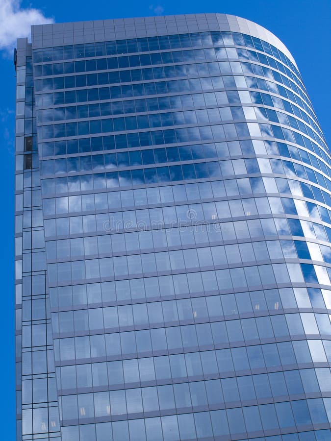 Tower with Windows Reflections Stock Image - Image of floor ...