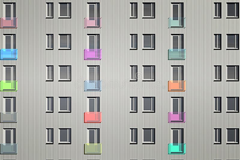 Tower windows stock illustration. Illustration of rendering - 81141853
