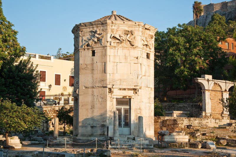 Tower of the Wind-Gods, Athens, Greece Stock Image - Image of ...