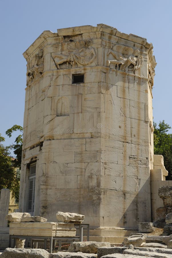 Tower of Winds in Athens stock image. Image of wind, marble - 12592715