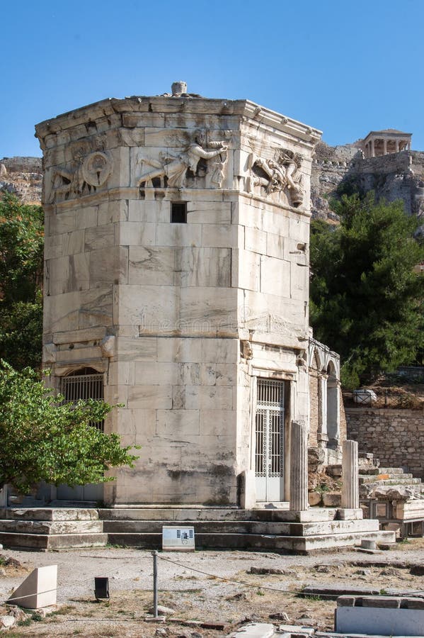 Tower of the Wind-Gods, Athens, Greece Stock Image - Image of ...