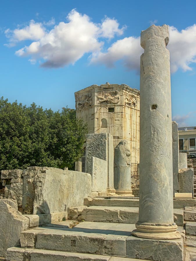 The Tower of the Winds, Athens, Greece Stock Photo - Image of city ...