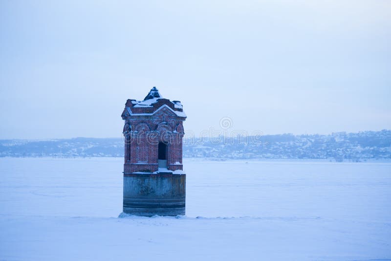 Tower in winter stock image. Image of tower, palace - 214540653