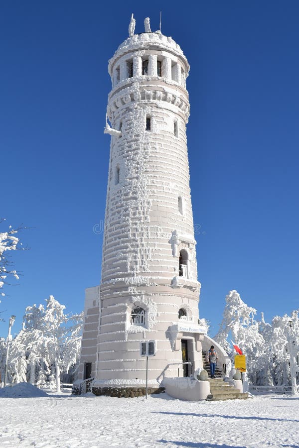 Tower in winter editorial stock image. Image of snowview - 54053864