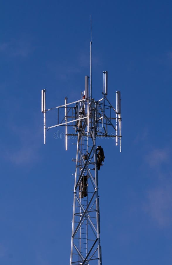 Tower workers 2 stock photo. Image of climbers, working - 4913662