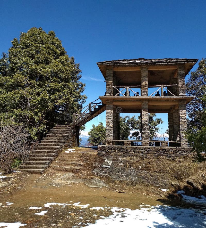 Tower at Zero Point for Viewing Himalayan Mountain Ranges Editorial ...