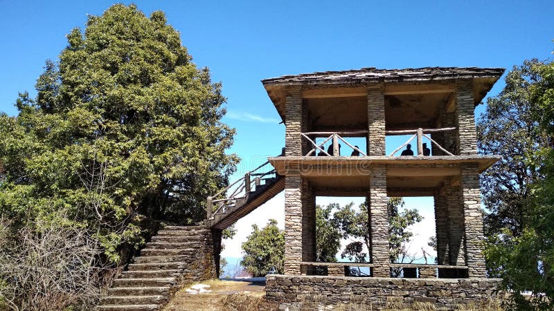 Tower at Zero Point for Viewing Himalayan Mountain Ranges Editorial ...