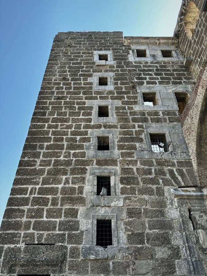 Aspendos Fortress Wall (Antalya, Turkey) Stock Image - Image of ...