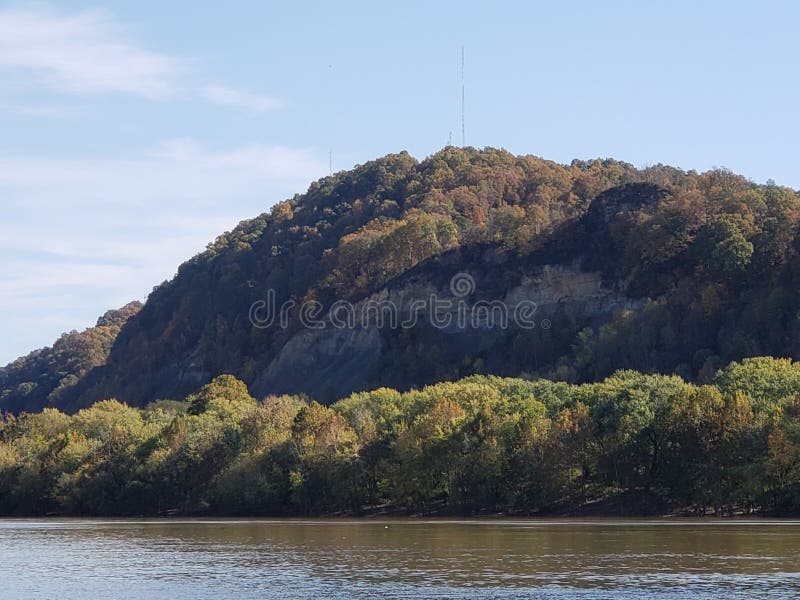 Mighty Ohio River Landscape Stock Image - Image of overlooking, mighty ...