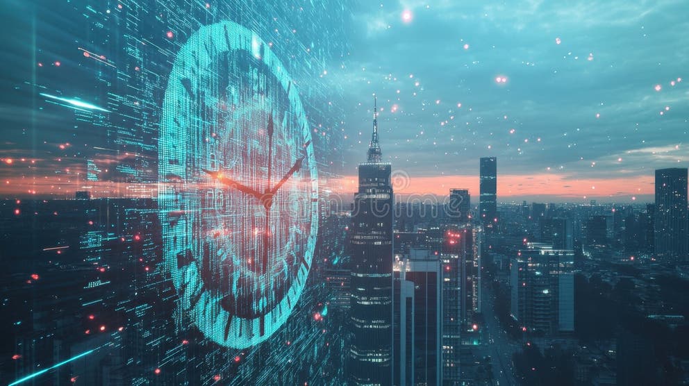 A Towering Holographic Clock Counting Down To the Next Technological ...