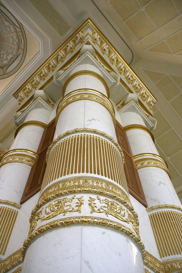 Towering Pillars stock image. Image of roman, carvings - 551143