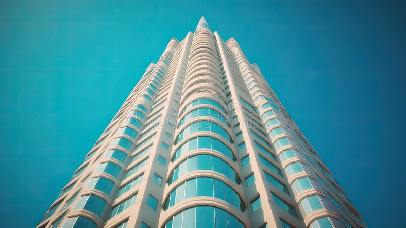 A Towering Scyscraper Photo Realistic Illustration - Generative AI ...
