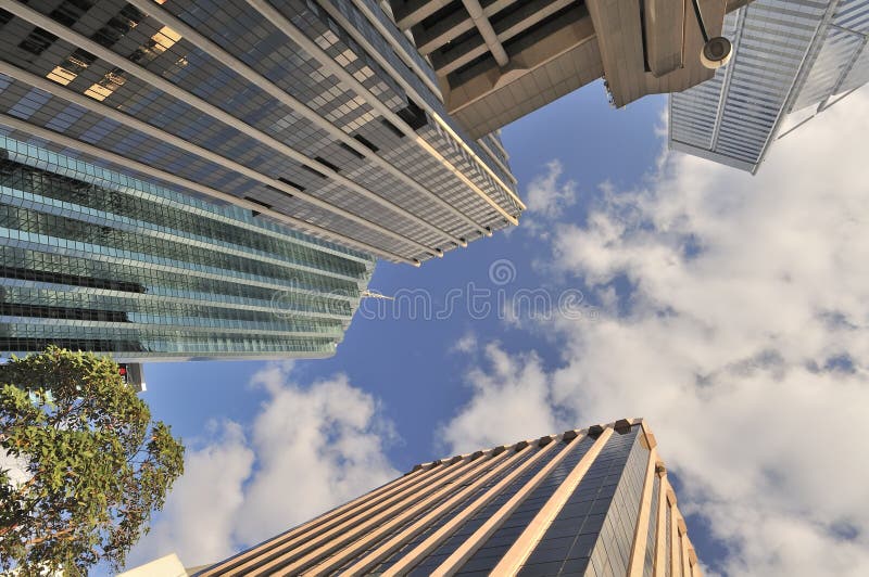 Towering skyscrapers stock photo. Image of central, view - 20897660